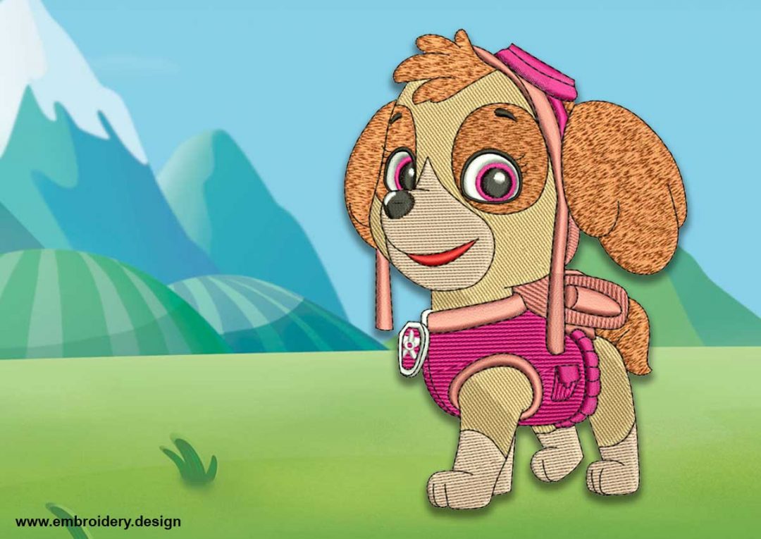 Dog_Skye_Paw_patrol_embroidery_design - Embroidery Design