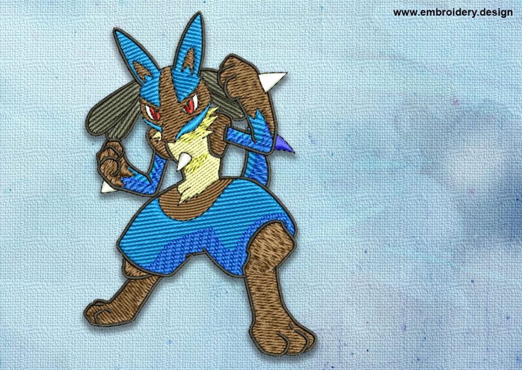 Lucario_pokemon_embroidery_design - Embroidery Design