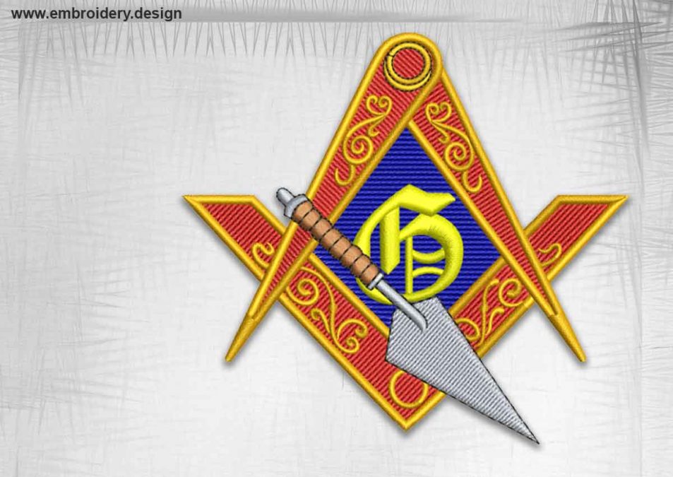 Masonic logo trowel