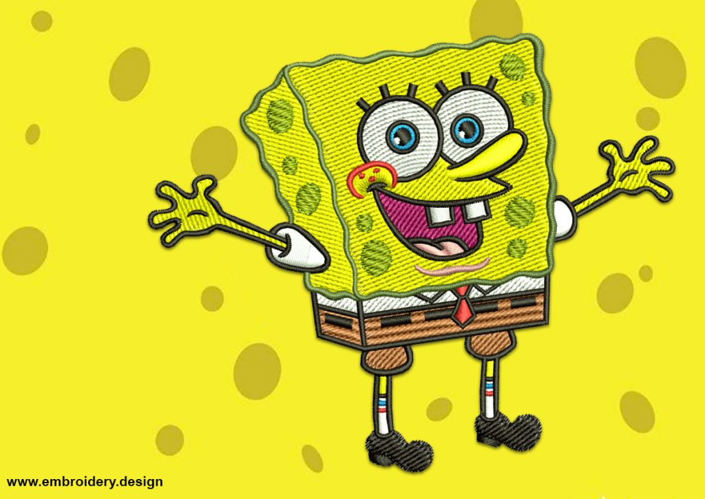 SpongeBob and Patrick Star embroidery designs pack (10 qty)