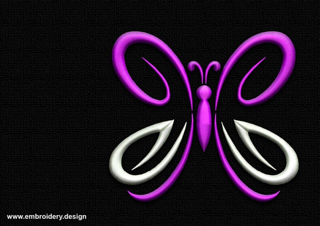 Outline-purple-embroidery-design - Embroidery Design