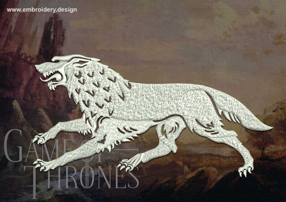 Stark wolf from Game of Thrones