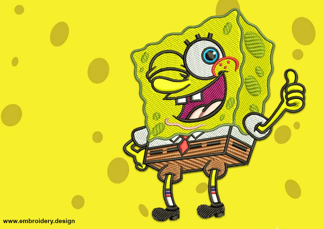SpongeBob and Patrick Star embroidery designs pack (10 qty)