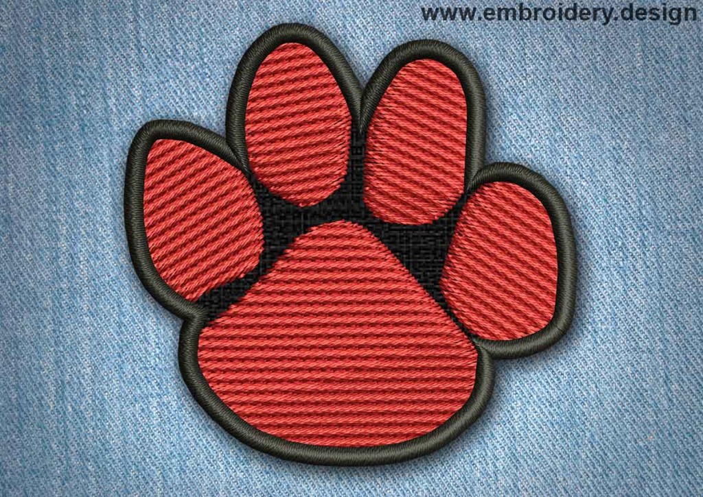 Paws Embroidery Design Files for Download
