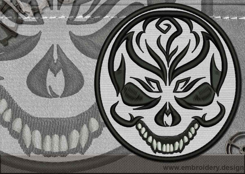 Biker patch Spider Skull