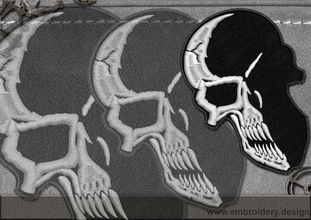 Biker patch Spider Skull