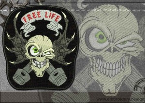 Biker patch Spider Skull