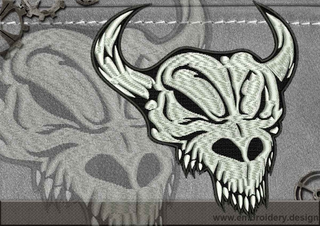 Biker patch Spider Skull