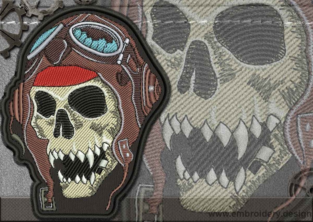 Biker patch Spider Skull