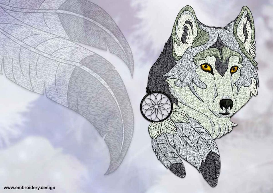 Wolves Embroidery Design Files for Download