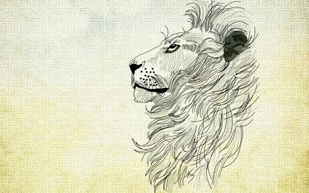 Design embroidery Exalted Lion by www.embroidery.design