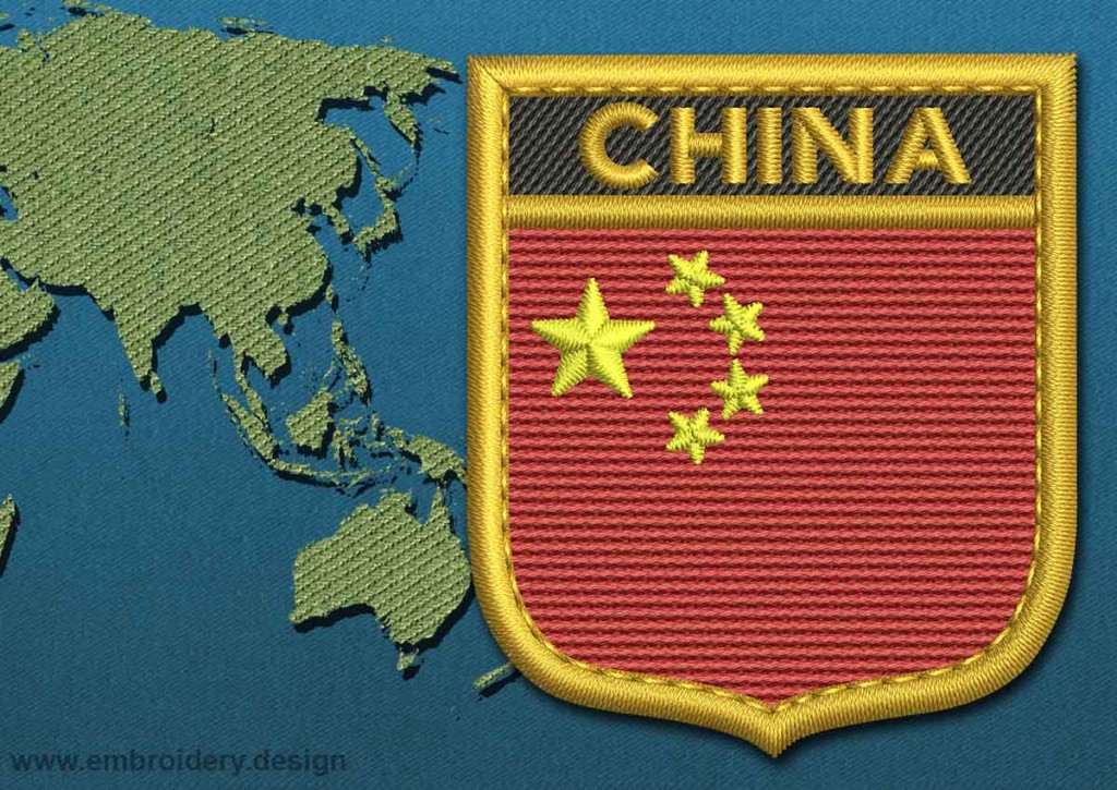 Asia Shield Flags Shop - Embroidery Design