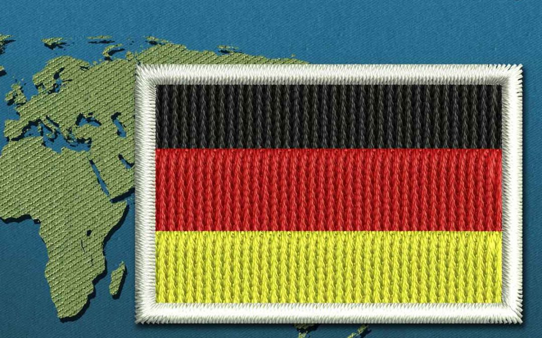 Design embroidery Flag of Germany Mini with Colour Trim by embroidery ...