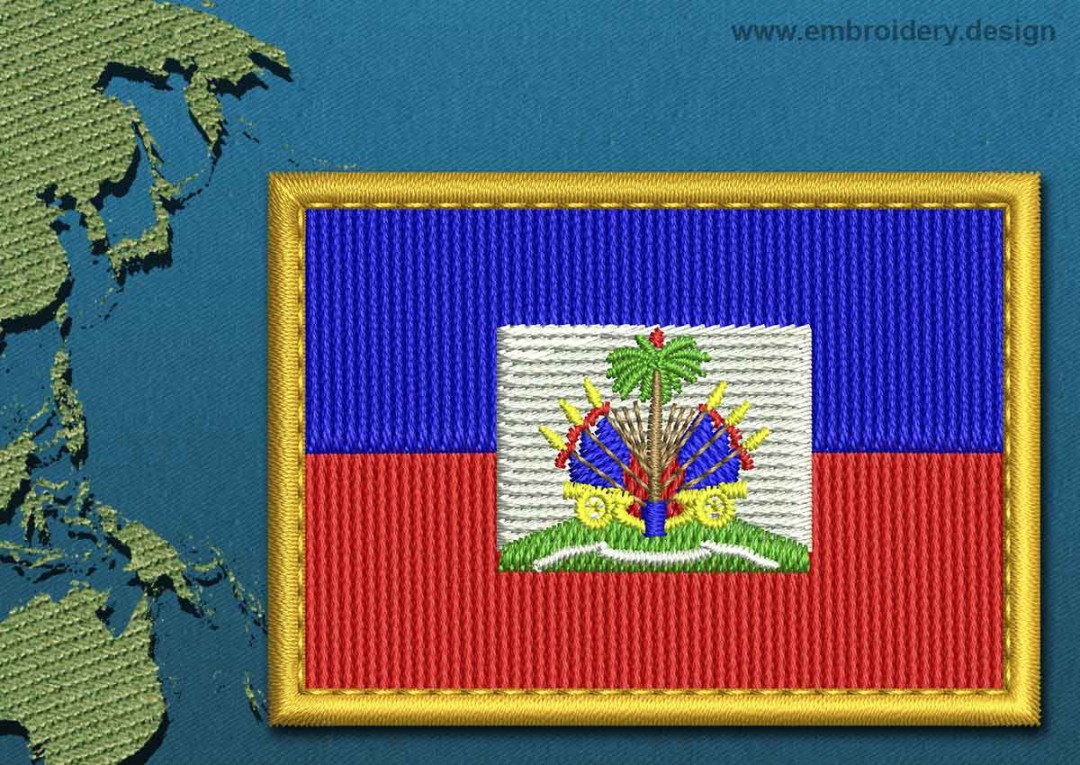 Haiti Flags embroidery designs Shop - Embroidery Design
