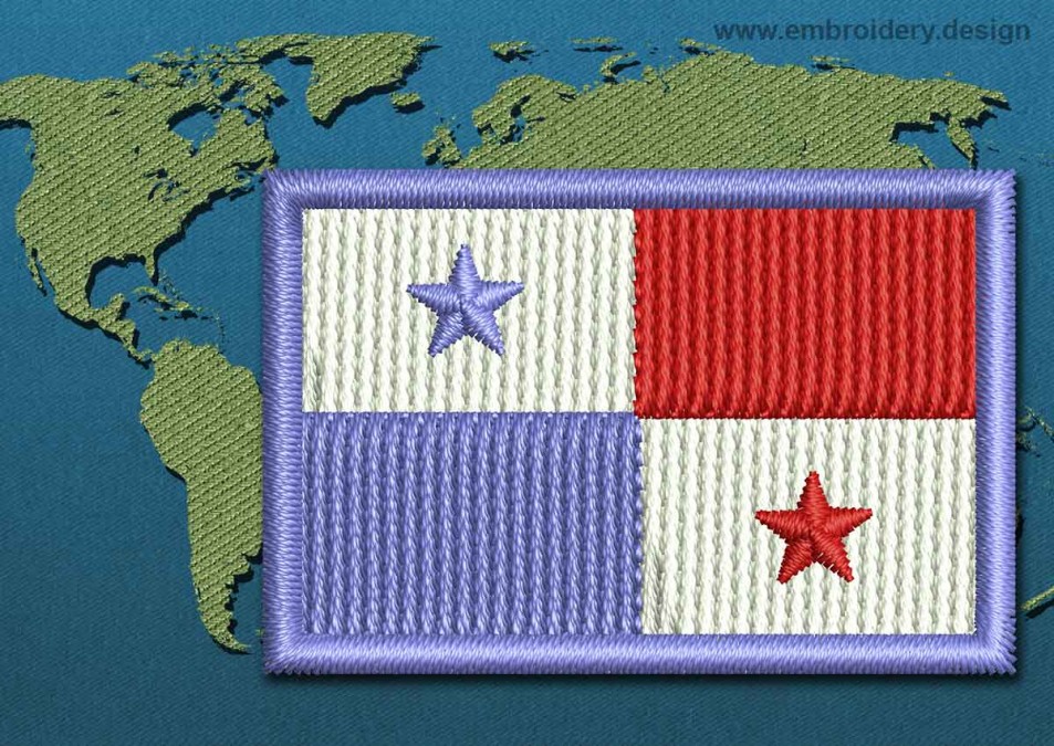 Panama Mini Flags Shop - Embroidery Design