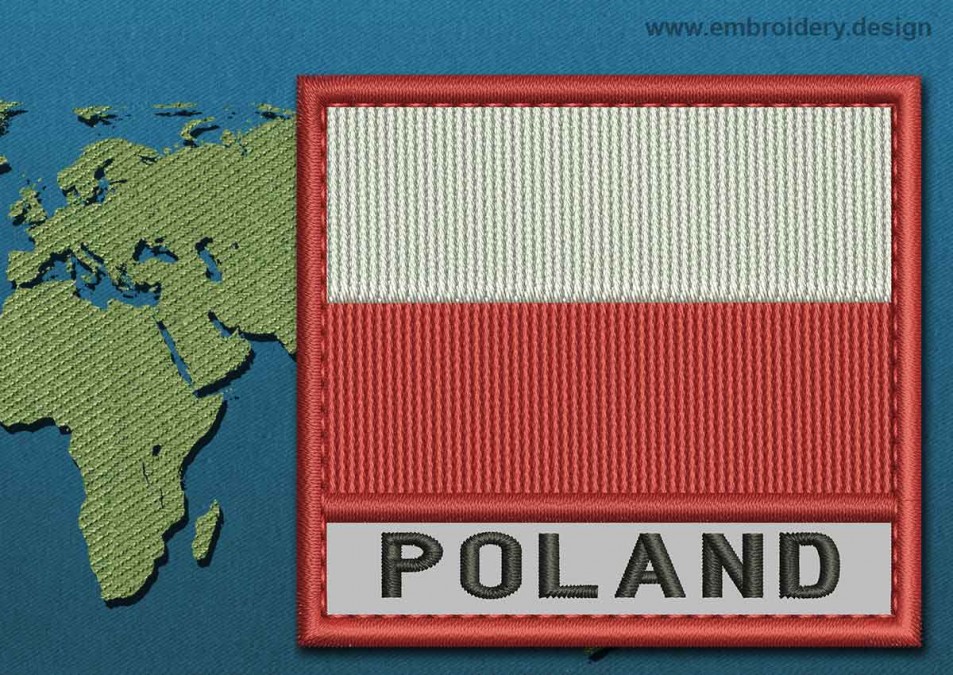 Poland Flags embroidery designs Shop - Embroidery Design