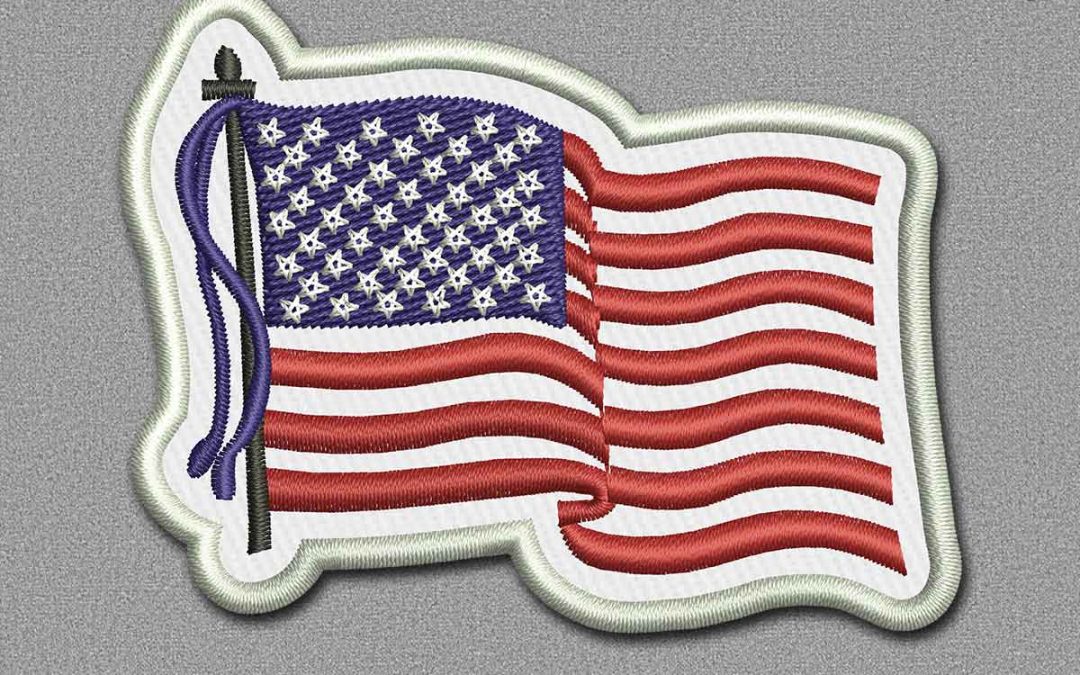 Design embroidery Flags Patch Usa by www.embroidery.design