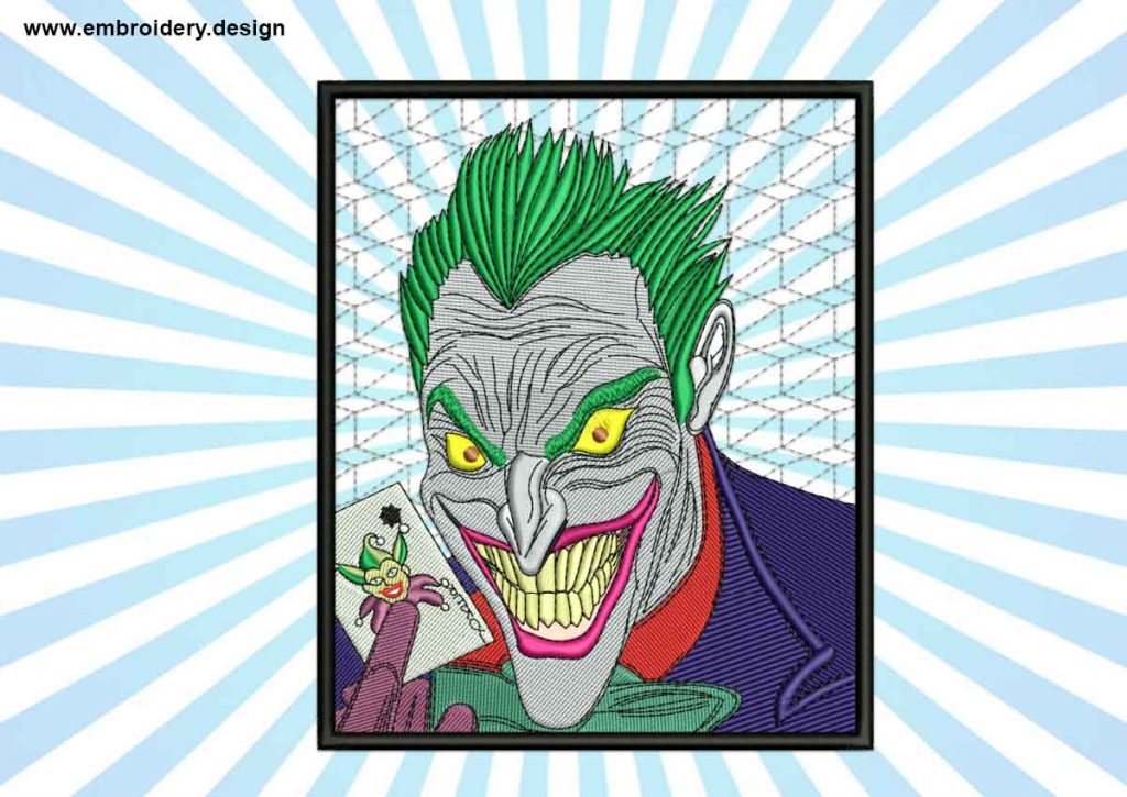 joker_in_frame_embroidery_design - Embroidery Design