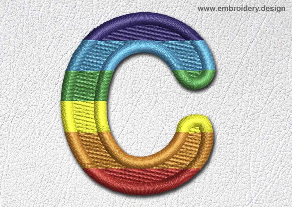 Patch Rainbow Font All English Letters