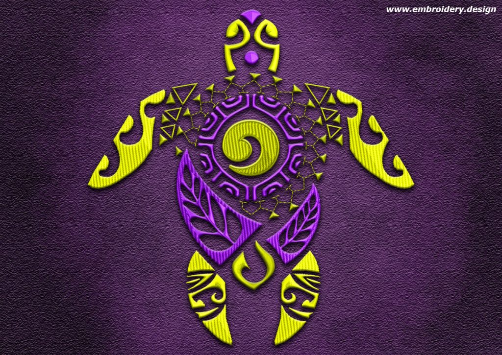 Design embroidery Polynesian tattoo Whanautanga by www.embroidery.design