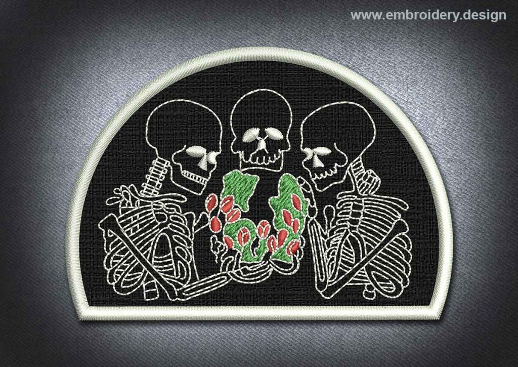 Skull Patch Meeting Of Skeletons