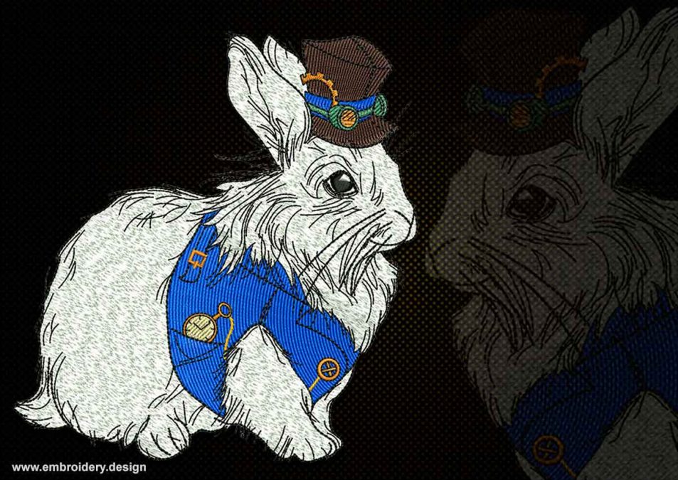 White rabbit from Wonderland