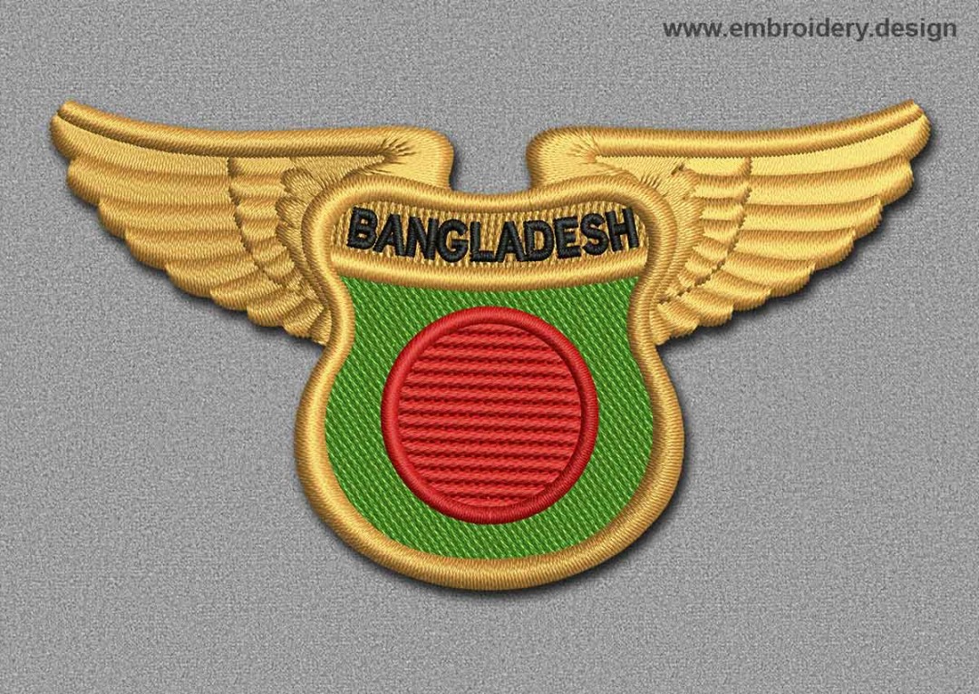 Flags Patch Winged Flag of Bangladesh