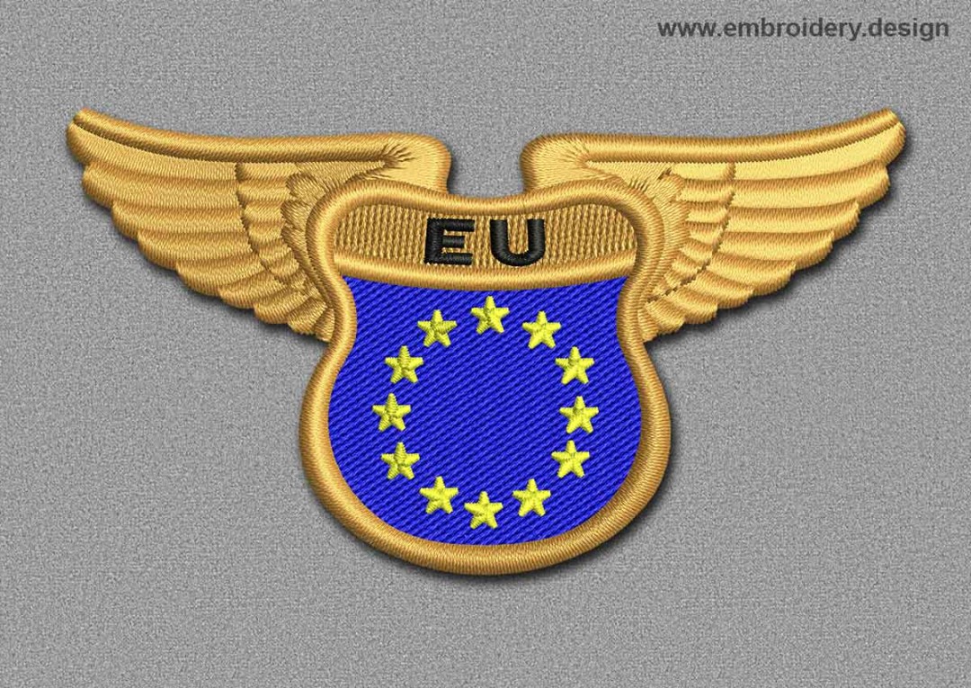 Flags Patch Winged Flag of EU