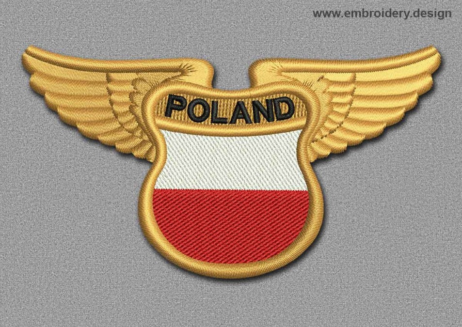 Flags Patch Winged Flag of Poland