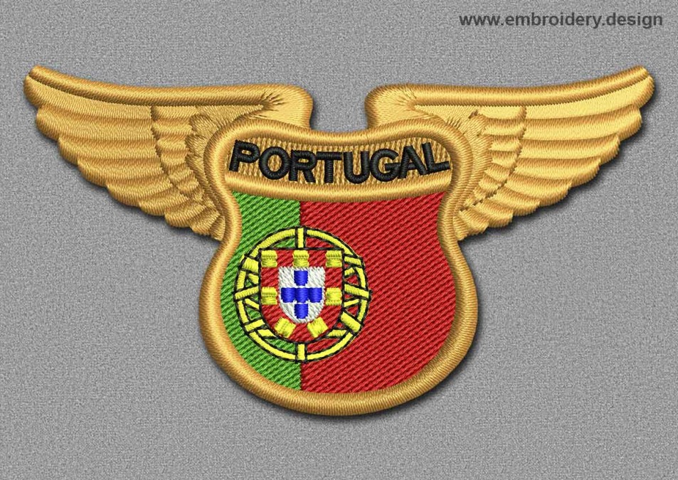 Flags Patch Winged Flag of Portugal