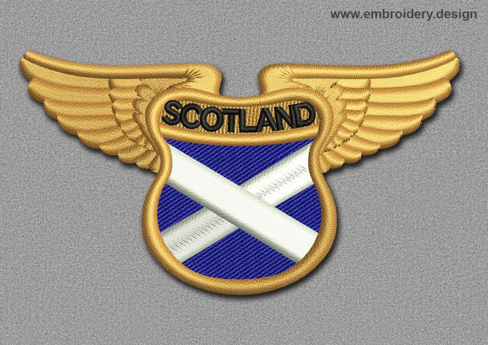 Flags Patch Winged Flag of Scotland