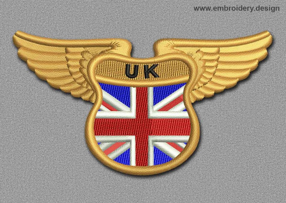 Flags Patch Winged Flag of UK