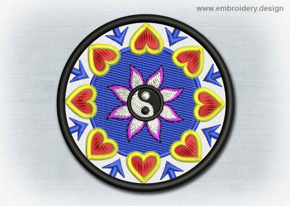 Yoga And Mandala Patch Spiral